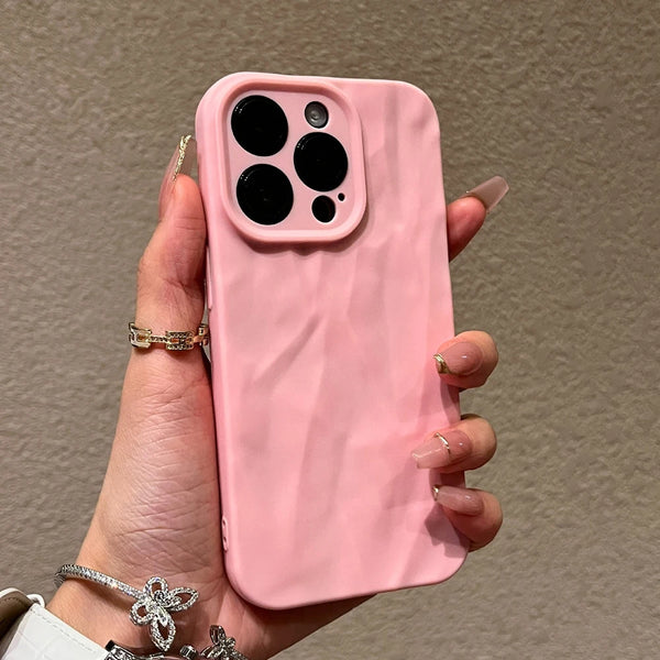 Fashion Silicone Fold Wrinkle Phone Case For iPhone – popcoom