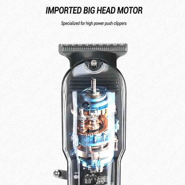 Rechargeable Transparent Professional Hair Clippers – popcoom